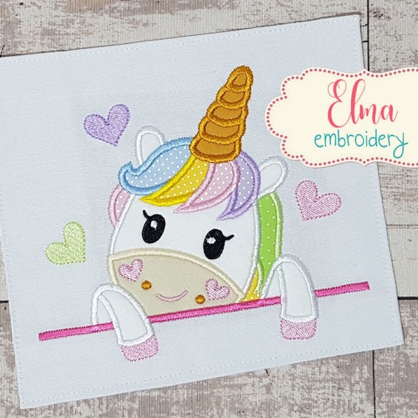 Unicorn Applique - Etsy