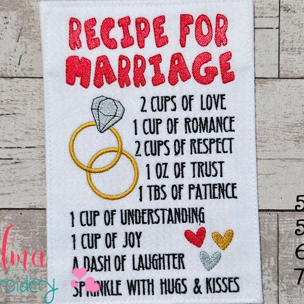 Recipe for Marriage - Etsy