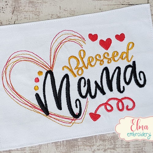 Blessed Mama Embroidery Design Machine Embroidery Design - Etsy