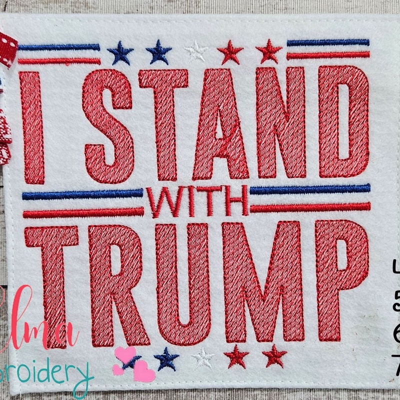 Trump Embroidery Logos - Etsy