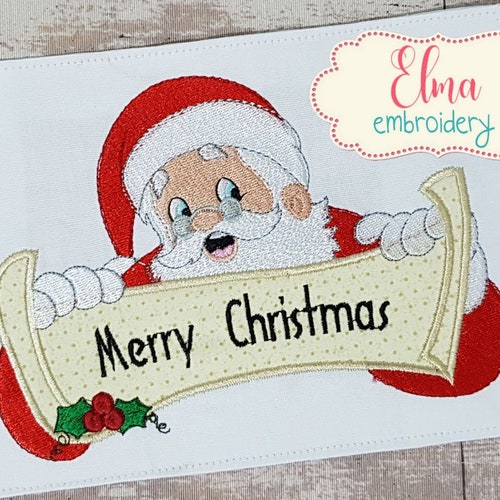 Santa Claus Embroidery Designs Christmas Embroidery Design - Etsy