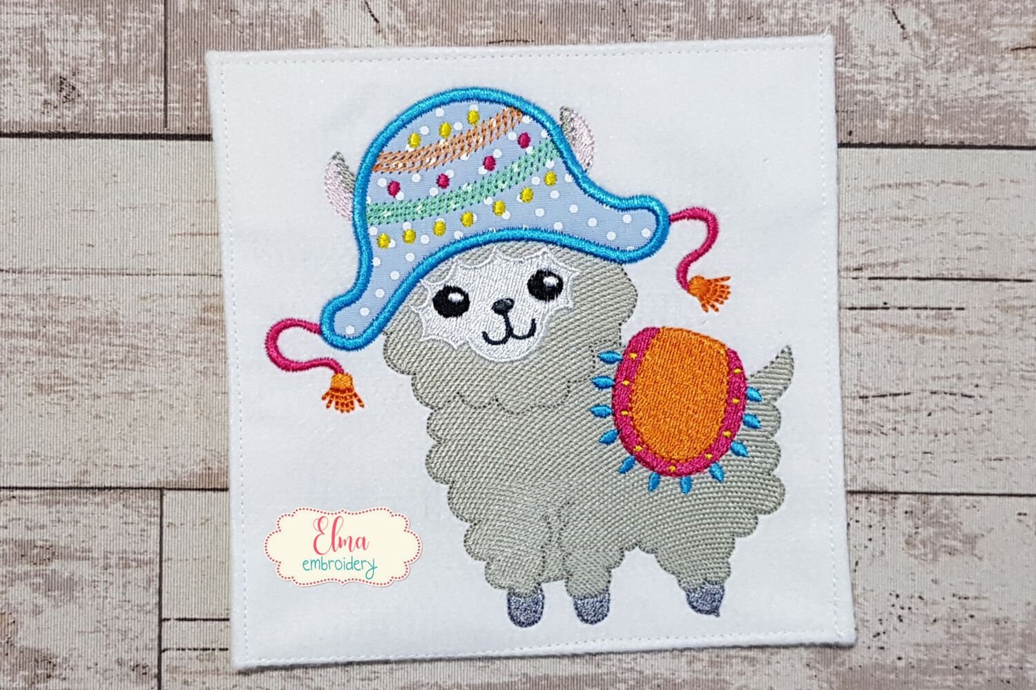 Cute Mexican Llama Machine Embroidery Design Applique 5 - Etsy