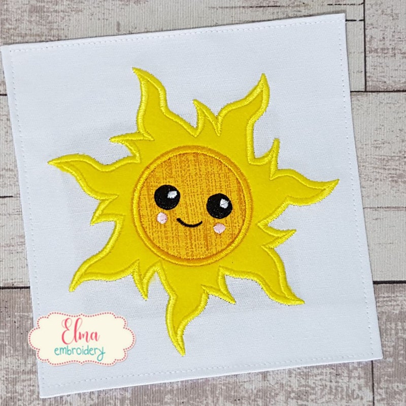 Sun Applique - Etsy