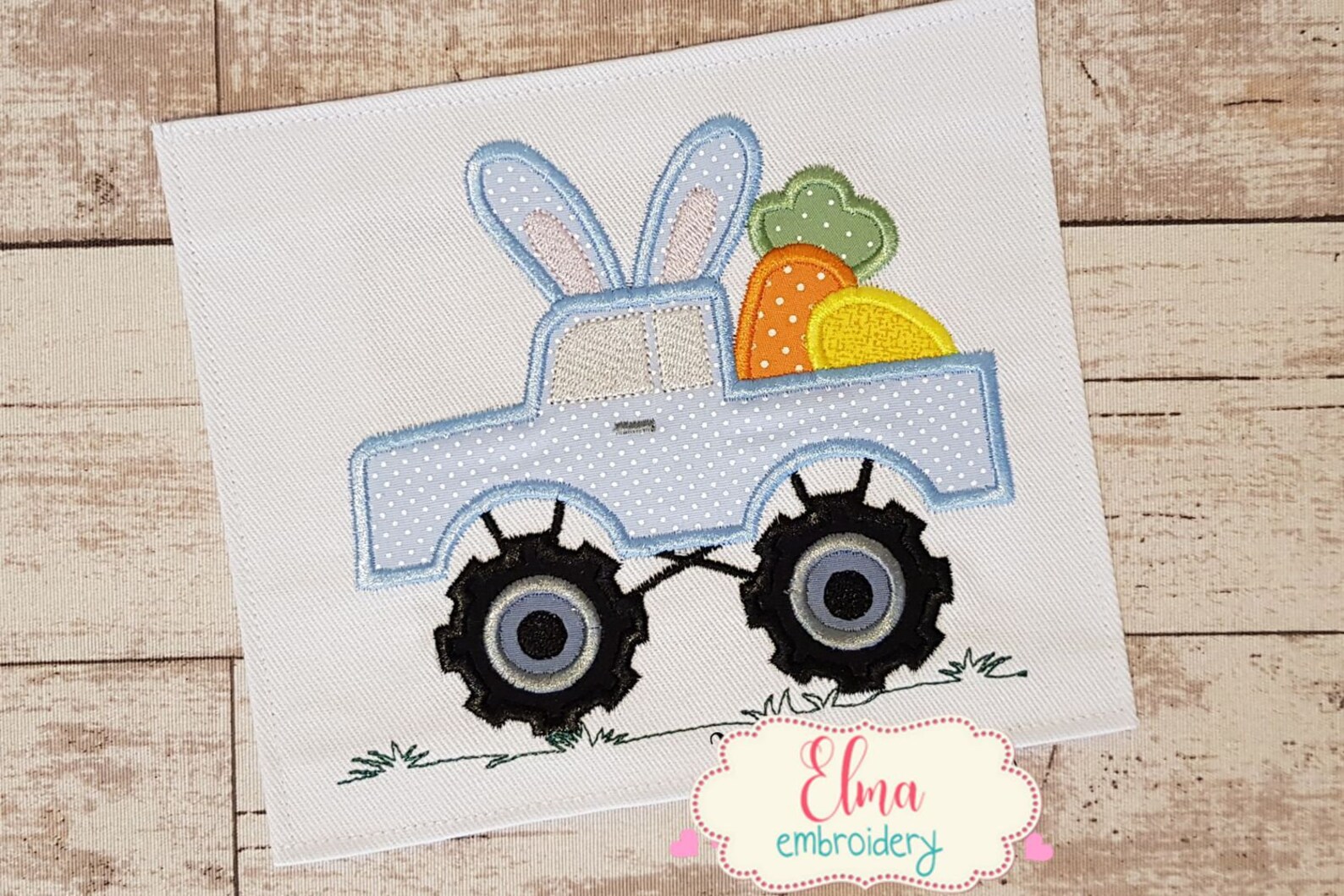 Easter Monster Truck Applique Embroidery Design 4x4 5x5 - Etsy
