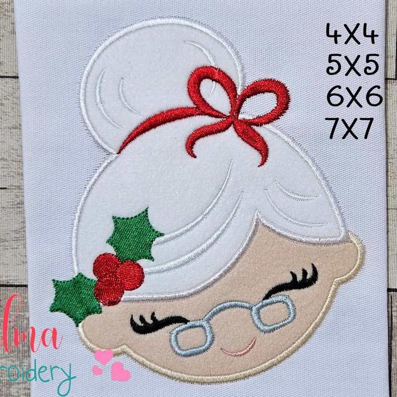 Mrs Claus Face - Etsy