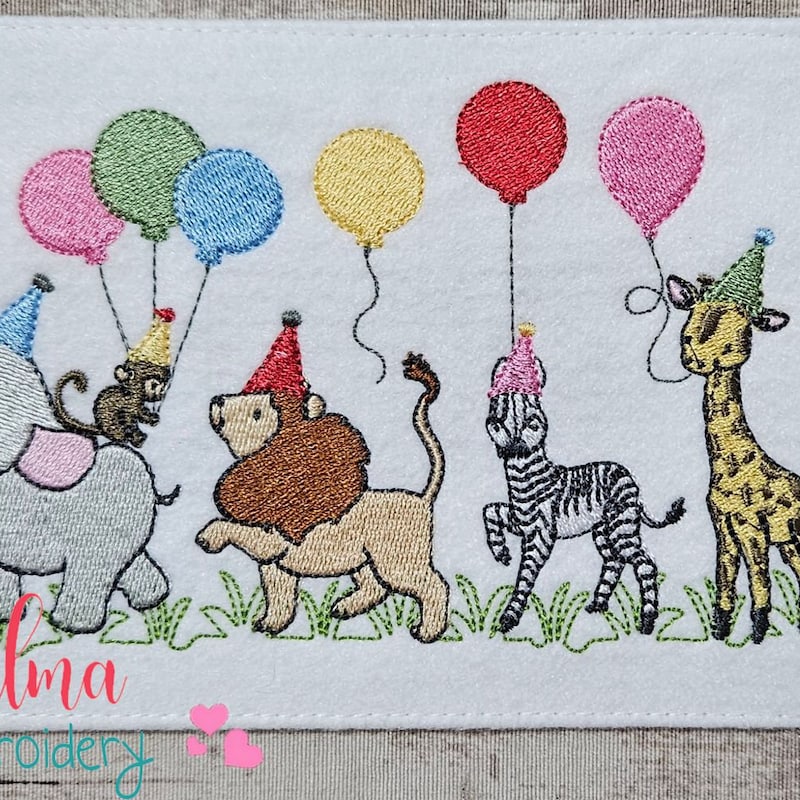 Birthday Embroidery - Etsy