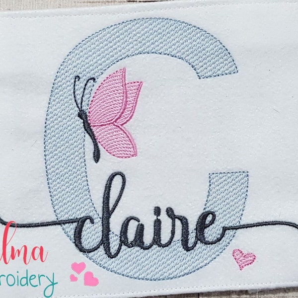 Letter C Embroidery Design - Etsy