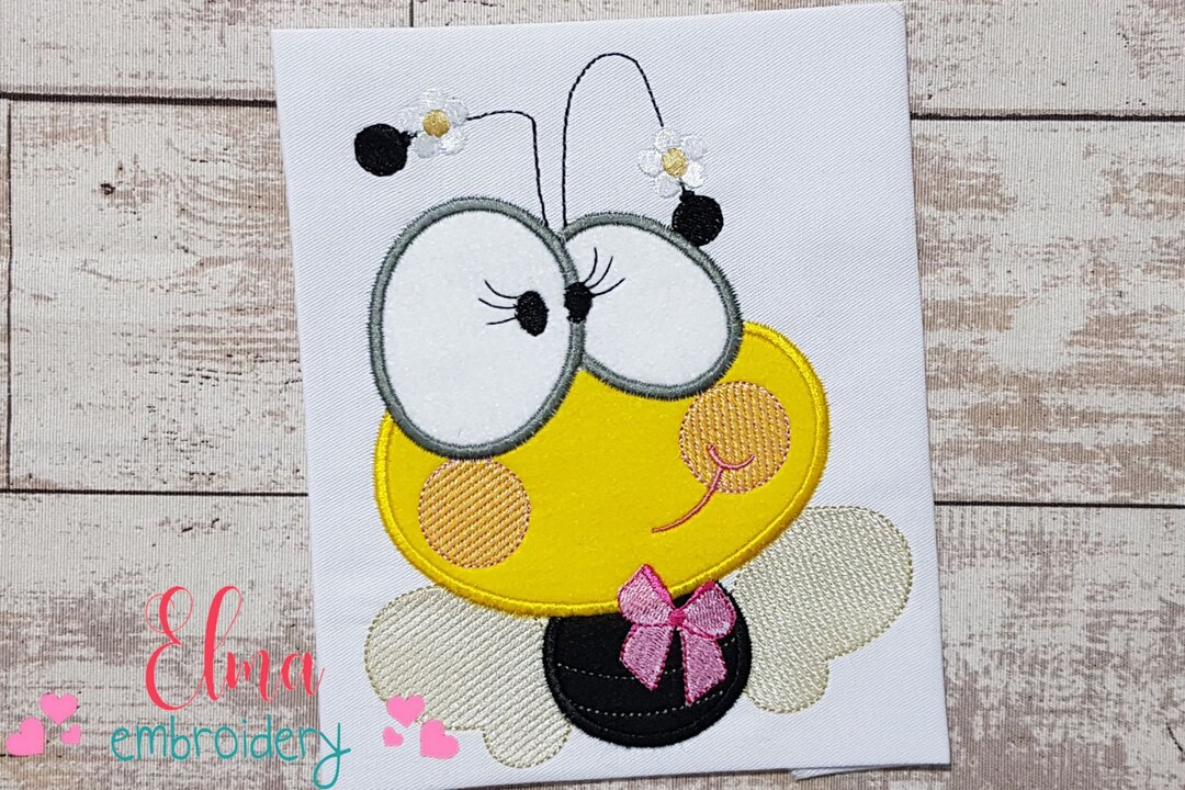 Cute Bug Girl Applique - Animal Embroidery Design (4x4-7x12) (digital ...