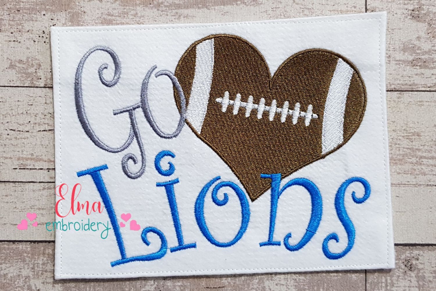 Embroidery Football Lions Embroidery Machine Embroidery Design Football ...