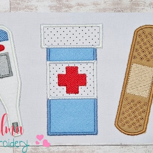 First Aid Kit - Machine Embroidery Design - Applique - Fist Aid ...