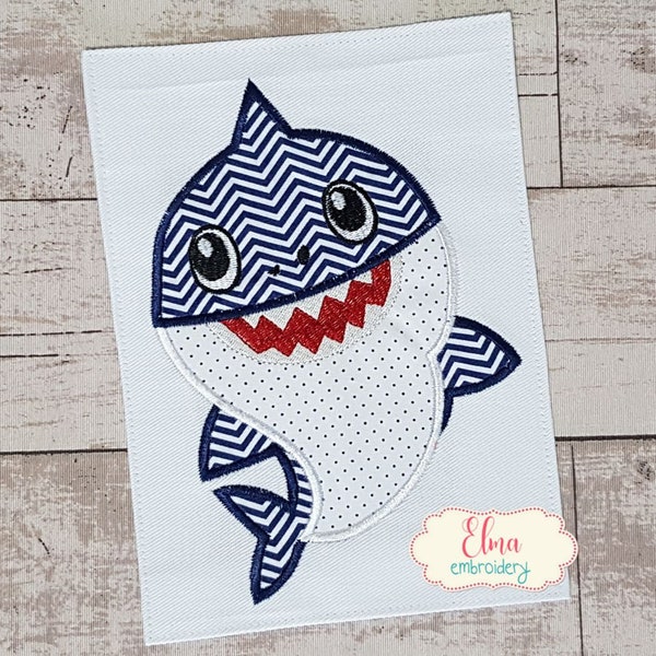Shark Applique - Etsy
