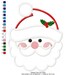 Christmas Santa Applique – Machine Embroidery Design (digital Download ...
