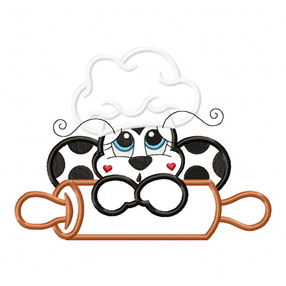 Kitchen Chef Ladybug Machine Embroidery Design Applique - Etsy