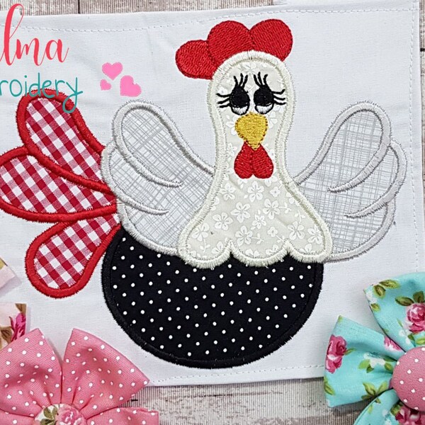 Chicken Applique - Etsy