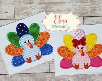 Thanksgiving Turkey Machine Embroidery Design - Etsy