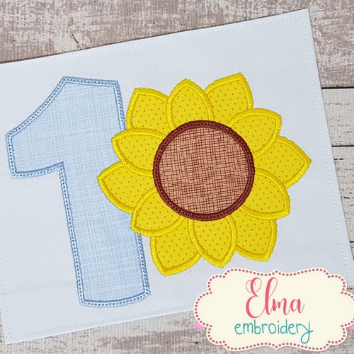 Sunflower Embroidery Design | Etsy