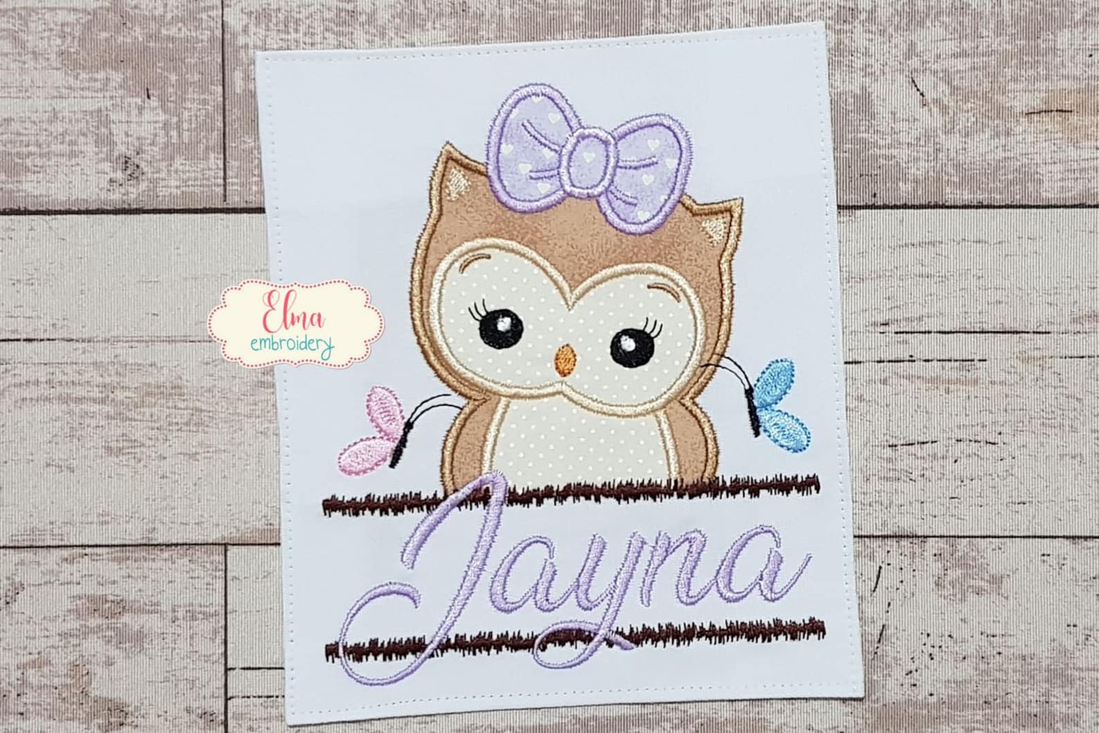 Split Owl Machine Embroidery Design Applique Embroidery | Etsy