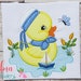 Rubber Duck Boy in the Lake - Applique - Animal Embroidery - 4x4 5x5 ...