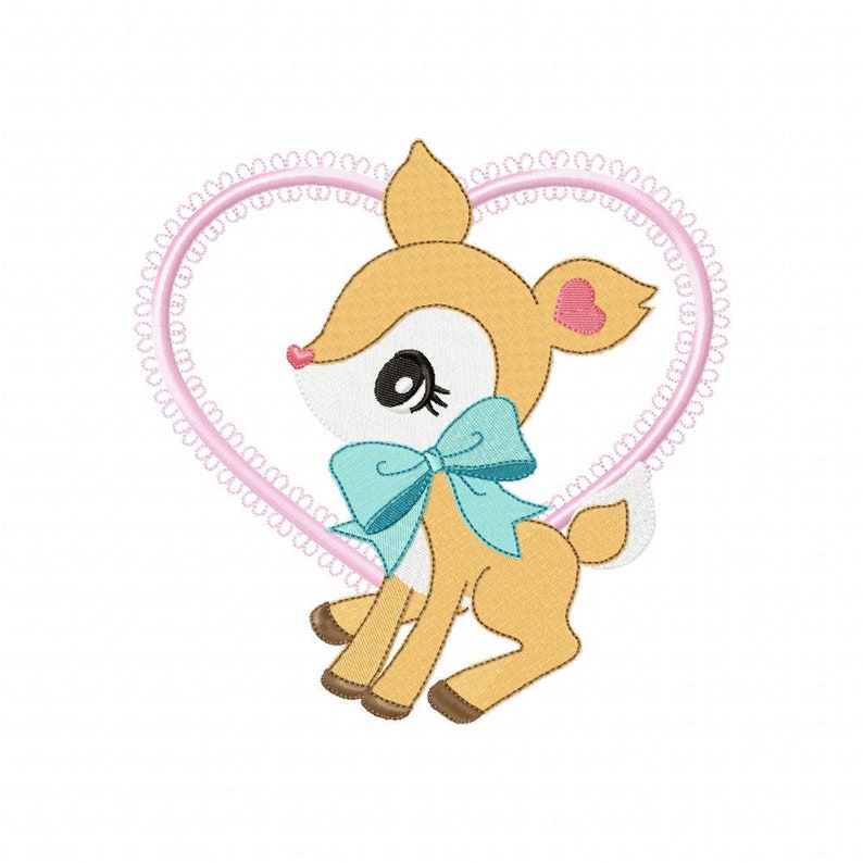 Baby Deer Little Doe Frame Machine Embroidery Design - Etsy