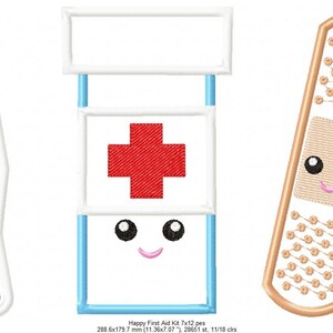Happy First Aid Kit - Machine Embroidery Design - Applique - Fist Aid ...