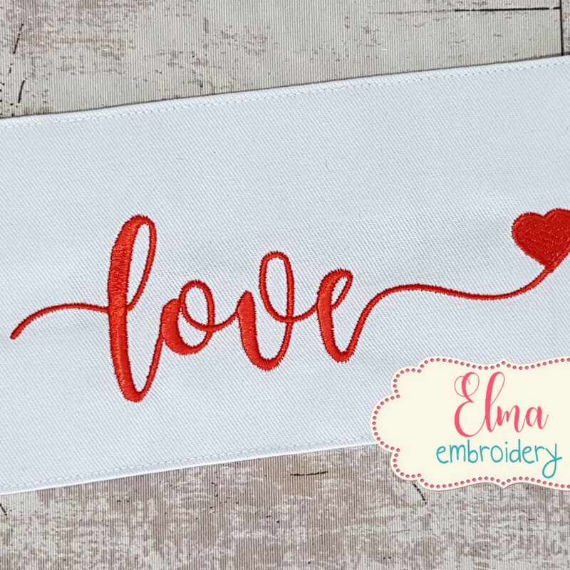 Love Embroidery Word - Etsy