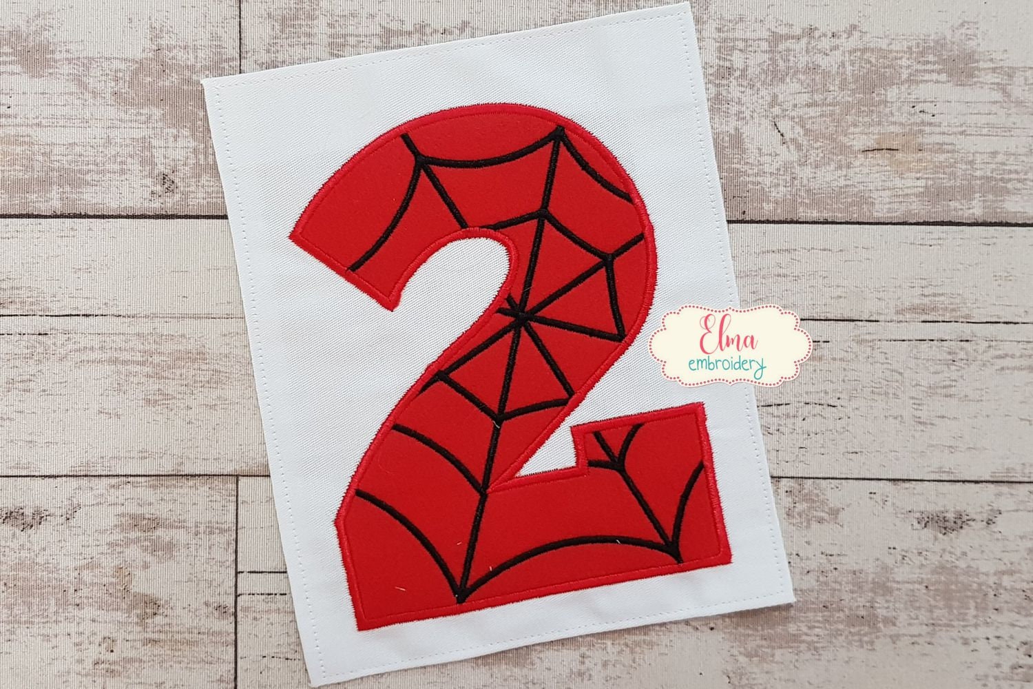 Spider Birthday Number 2 Two Two 2nd Birthday Applique - Etsy