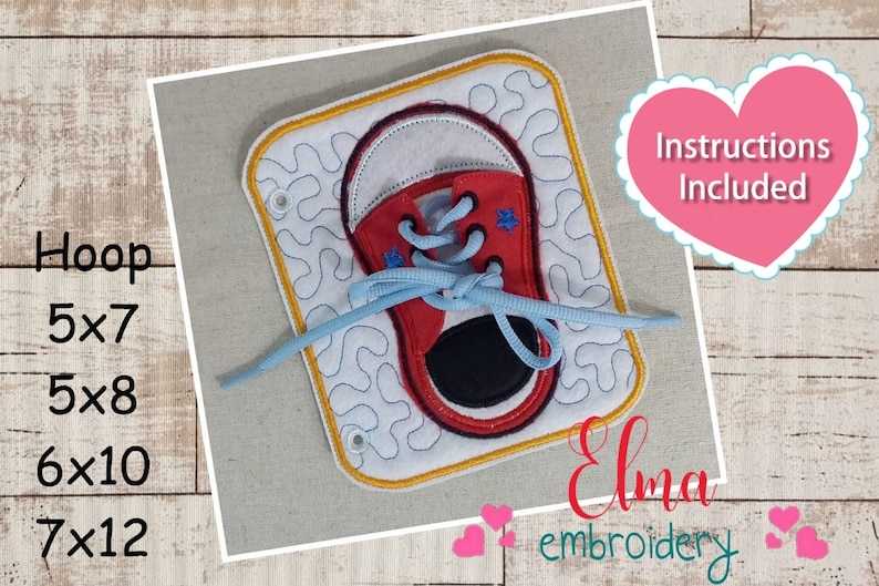 Felt Sensory Book Game, 6 Activities ITH Applique (embroidery Machine ...