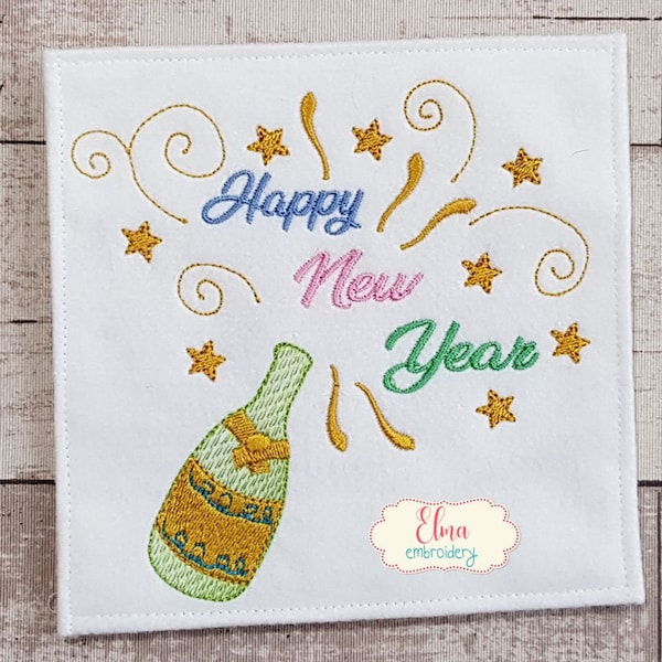 New Year Embroidery - Etsy