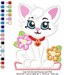 Cute Cat Girl and Flowers - Machine Embroidery Design - Applique ...
