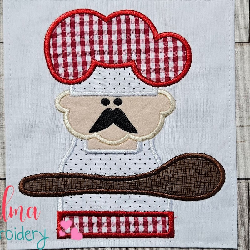 Chef Applique - Etsy
