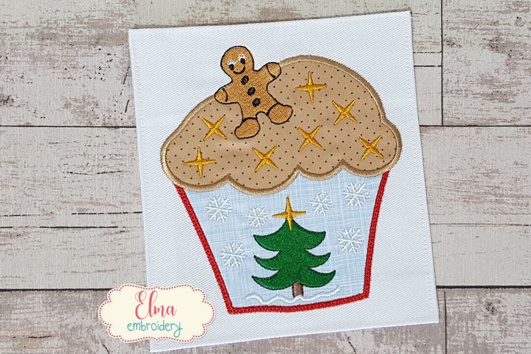 Christmas Muffin 4x4 5x5 6x6 7x7 Machine Embroidery Design - Etsy
