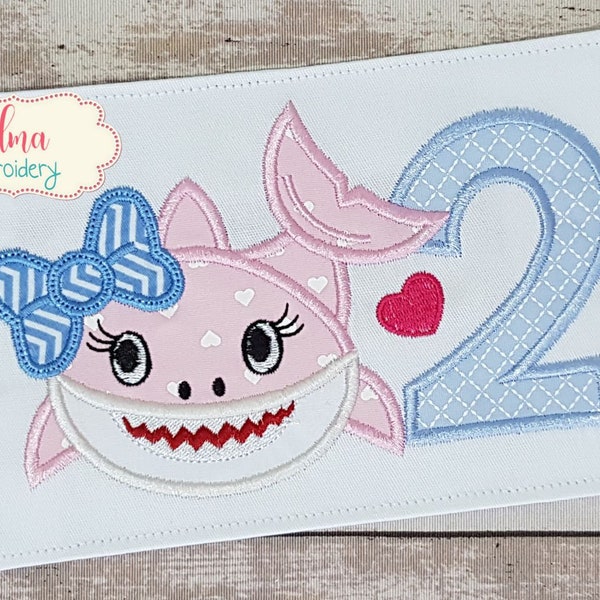 Shark Applique - Etsy
