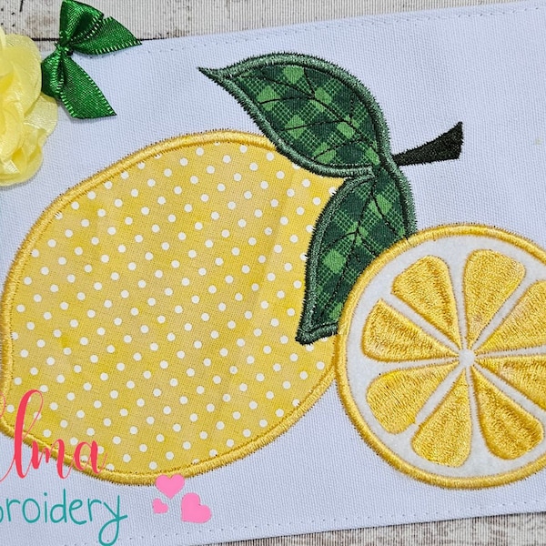 Lemon Applique - Etsy