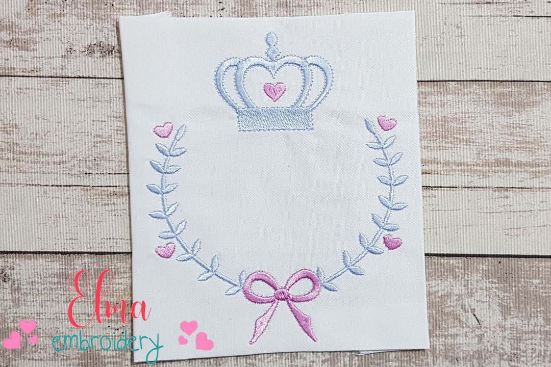 Royal Crown Frame Machine Embroidery Design (4x4 5x7) (digital Download ...