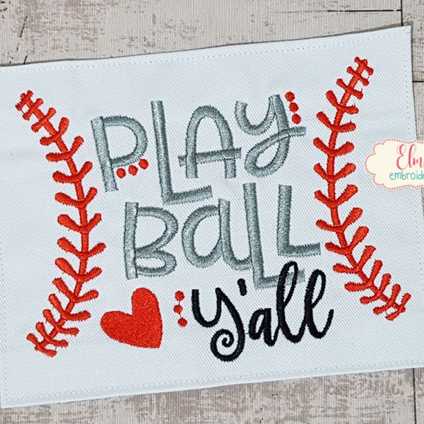 Baseball Embroidery - Etsy