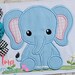 Baby Elephant Applique - Machine Embroidery Design (4x4 5x5 6x6 7x7) - Etsy