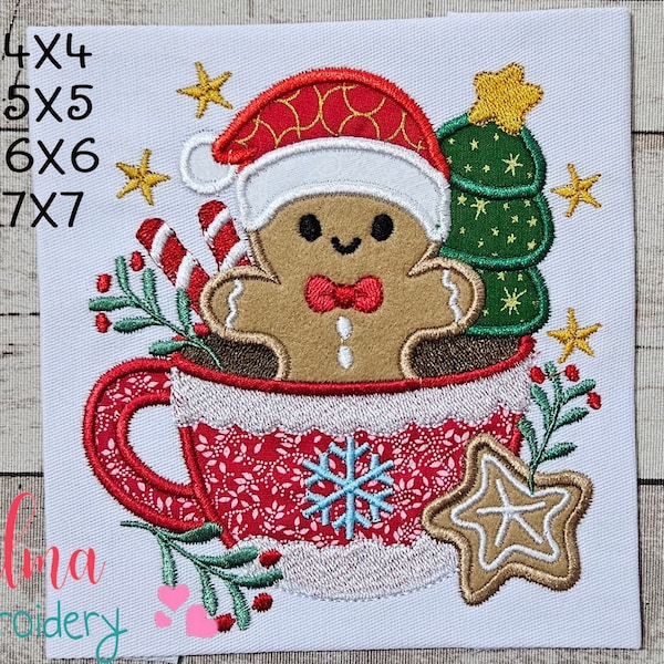 Gingerbread Applique - Etsy