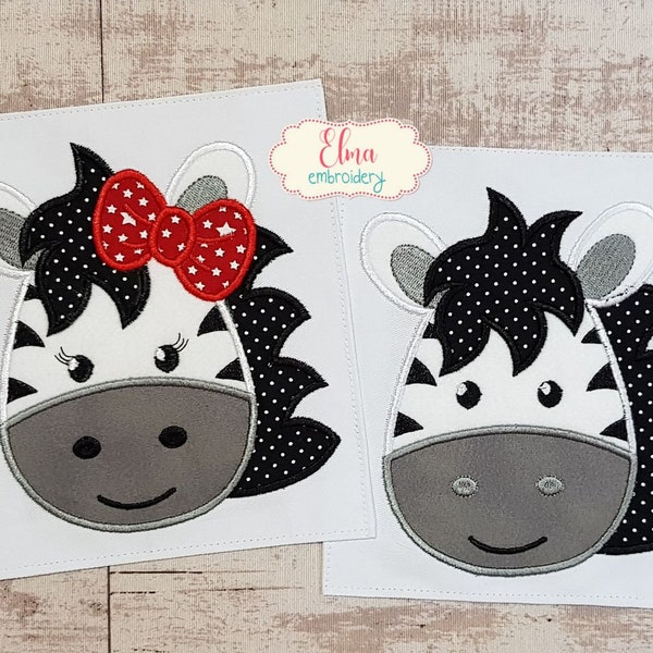Zebra Applique - Etsy