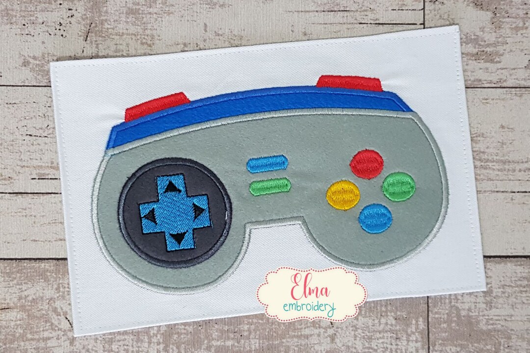 Games Remote Control - Machine Embroidery Design - Applique Embroidery ...