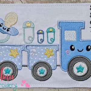 Baby Boy Train - Machine Embroidery Design - Applique - Newborn ...