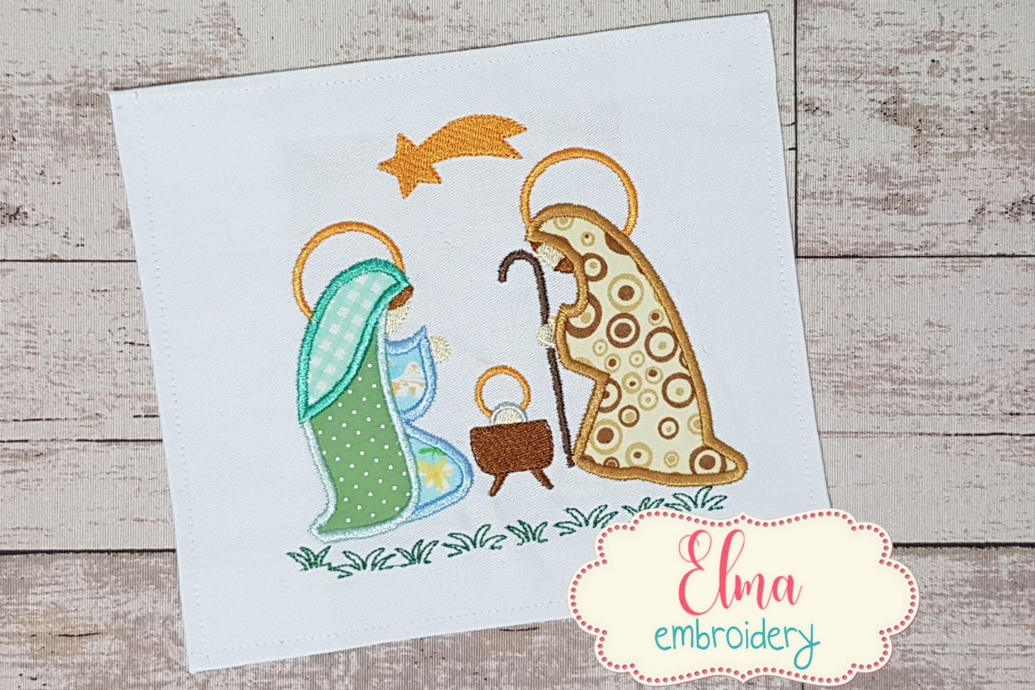 Nativity Applique Embroidery Design 4x4 5x7 6x10 | Etsy