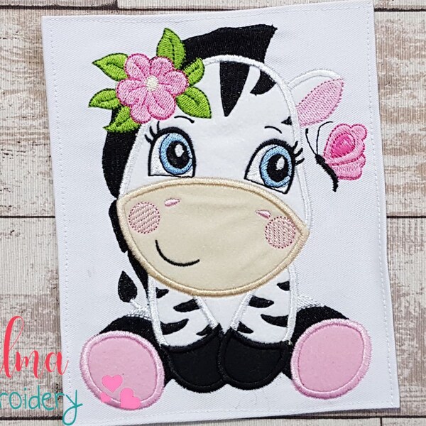 Zebra Applique - Etsy