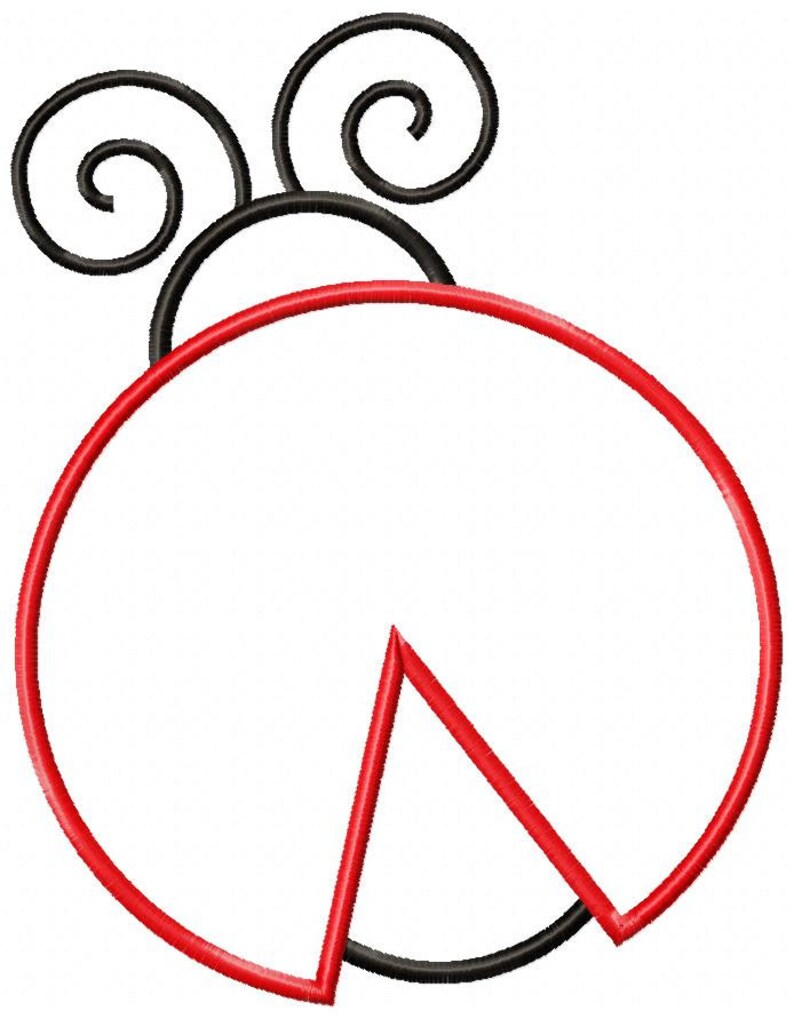 Ladybug Machine Embroidery Design Applique Embroidery - Etsy