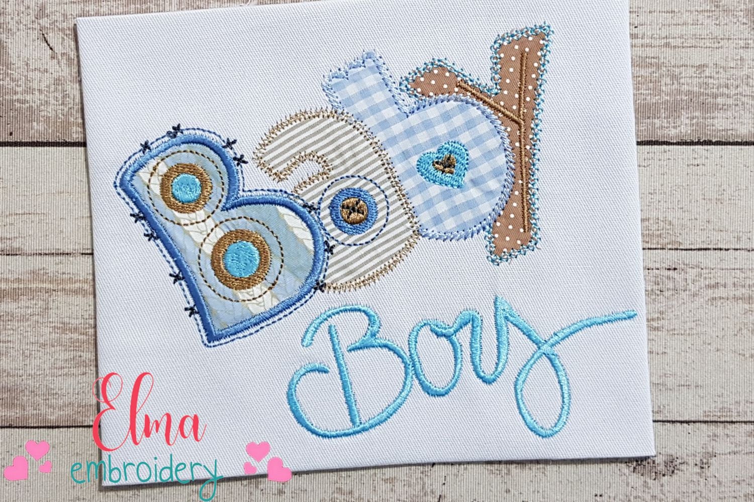 Baby Boy Applique 4x4 5x4 5x7 5x8 6x10 7x12 Machine - Etsy