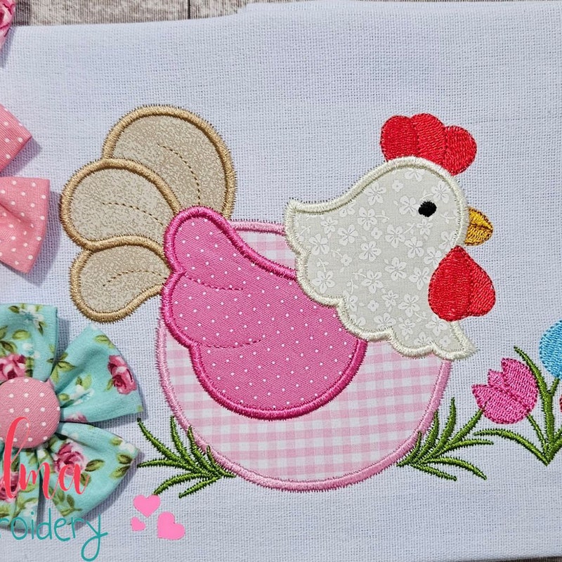 Chicken Embroidery - Etsy