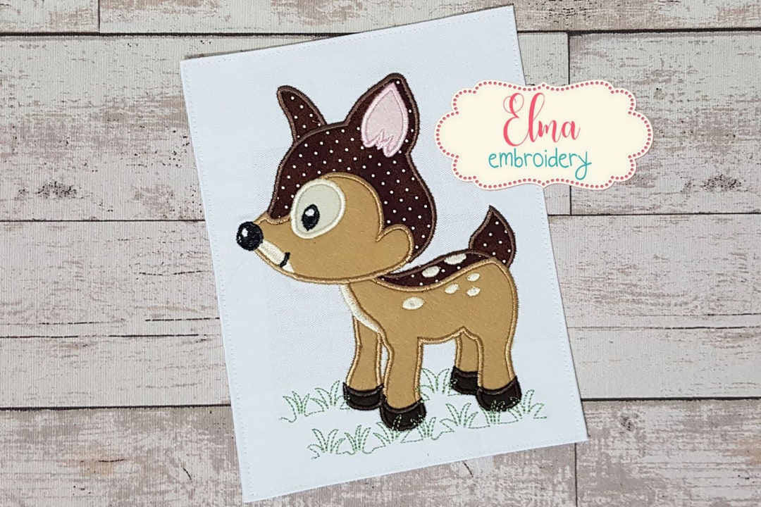 Fawn - Machine Embroidery Design - Applique Embroidery - Animal ...