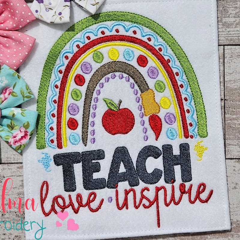Teacher Embroidery - Etsy
