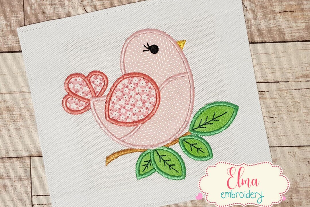 Bird Girl - Machine Embroidery Design - Applique Embroidery - Animal ...
