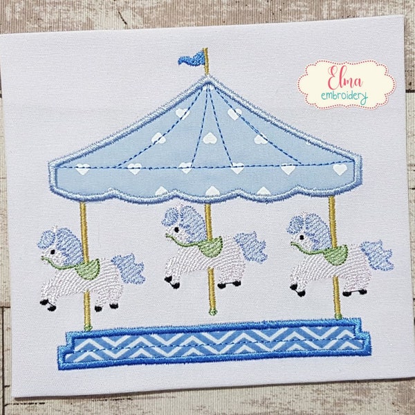 Carousel Horse Applique - Etsy