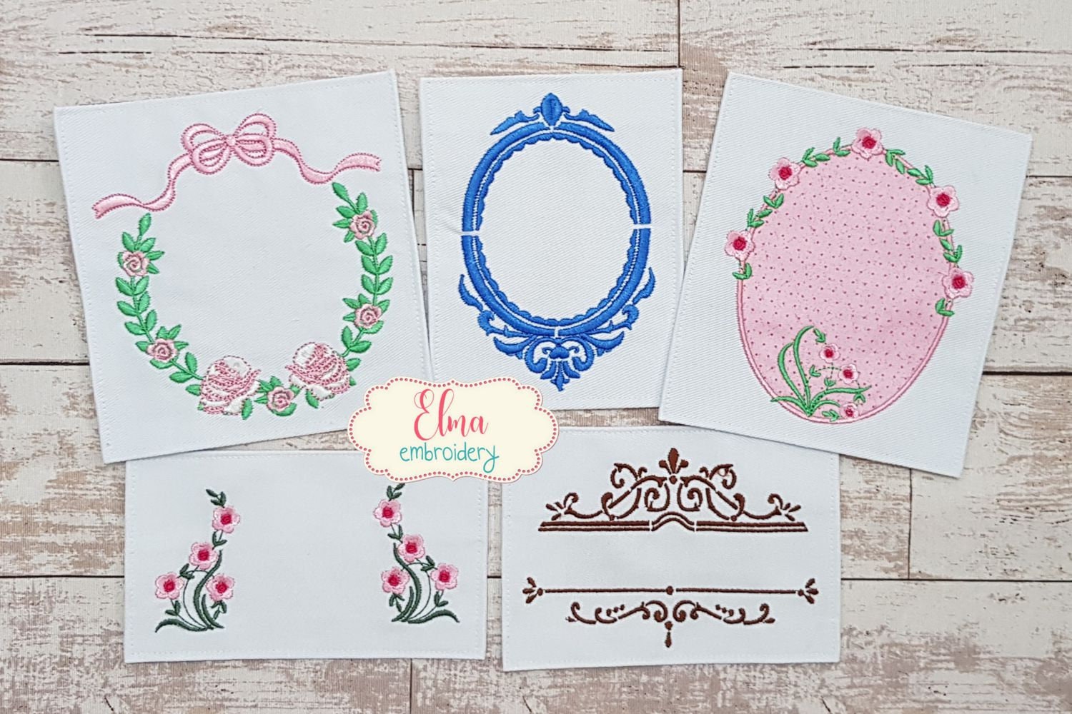 50 Frame Embroidery Designs: Applique & Fill Stitch (many Sizes) - Etsy